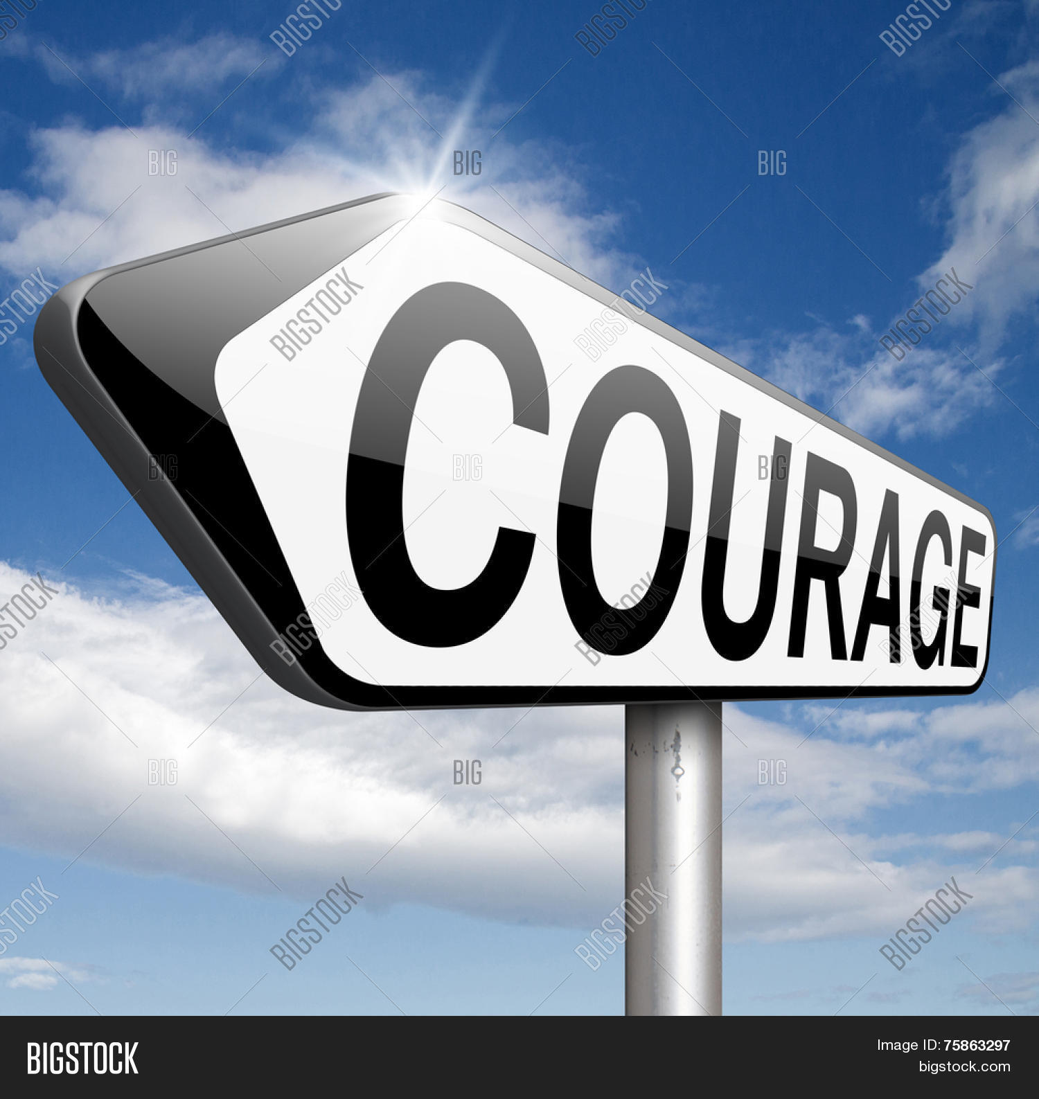Courage Confront Fears Image & Photo (Free Trial) | Bigstock