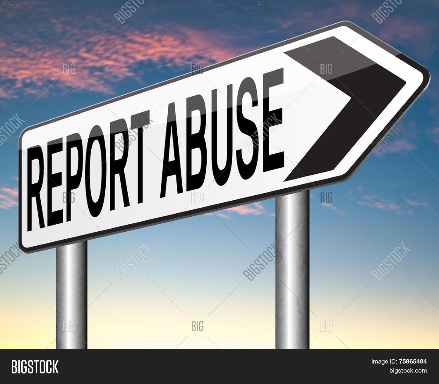 Report Abuse Road Sign Image & Photo (Free Trial) | Bigstock