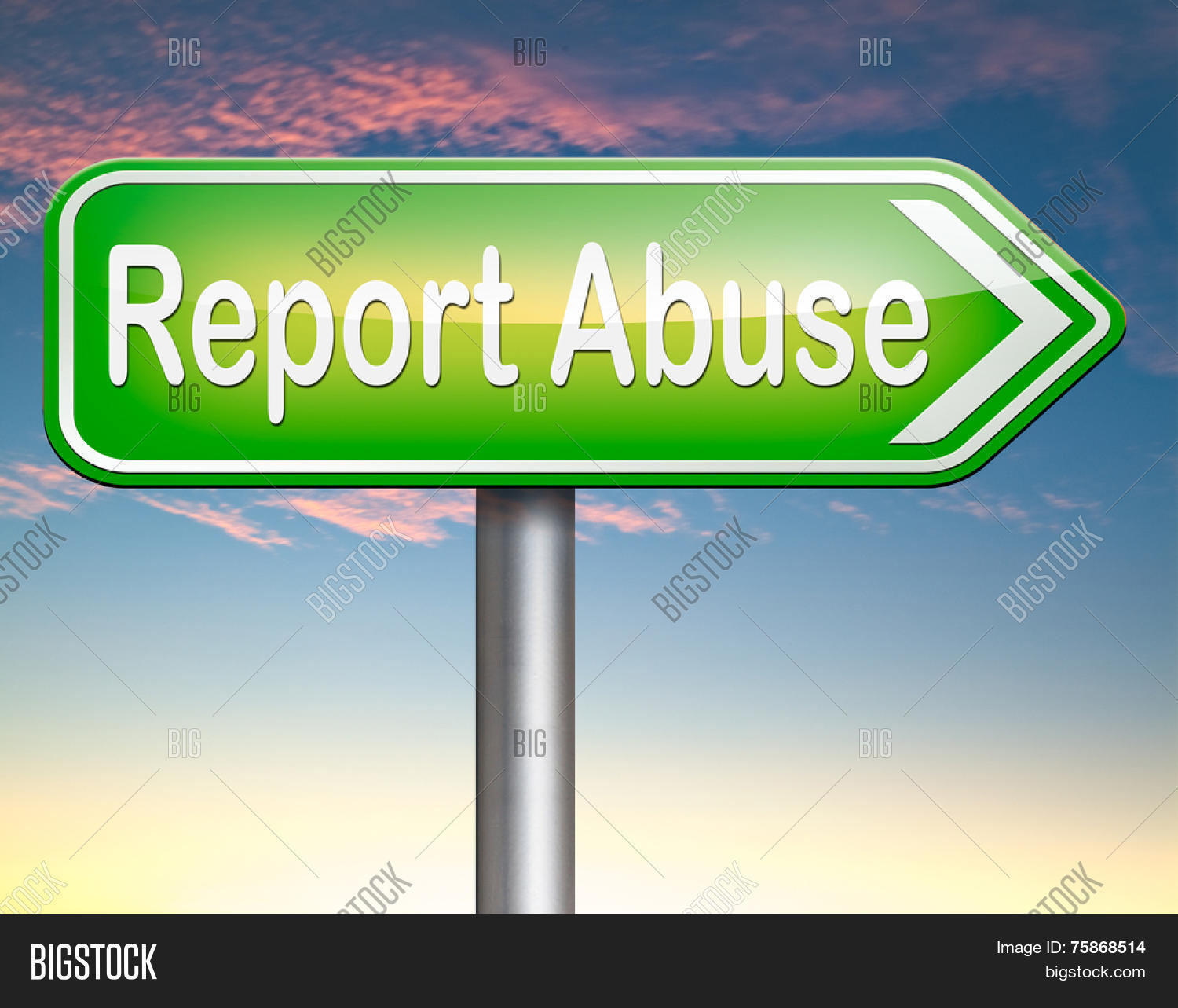 Report Abuse Road Sign Image & Photo (Free Trial) | Bigstock