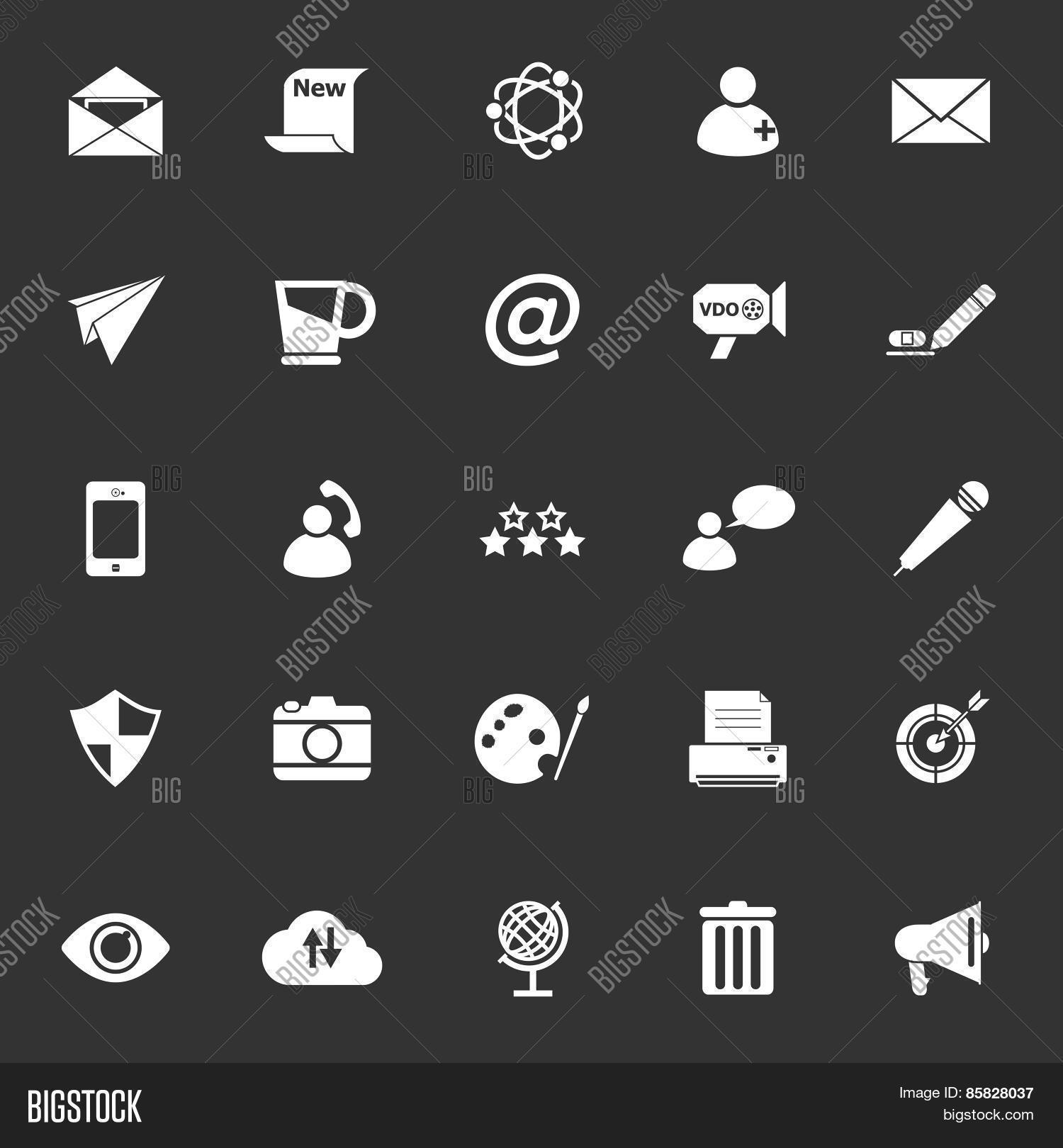 Message Email Icons Vector & Photo (Free Trial) | Bigstock