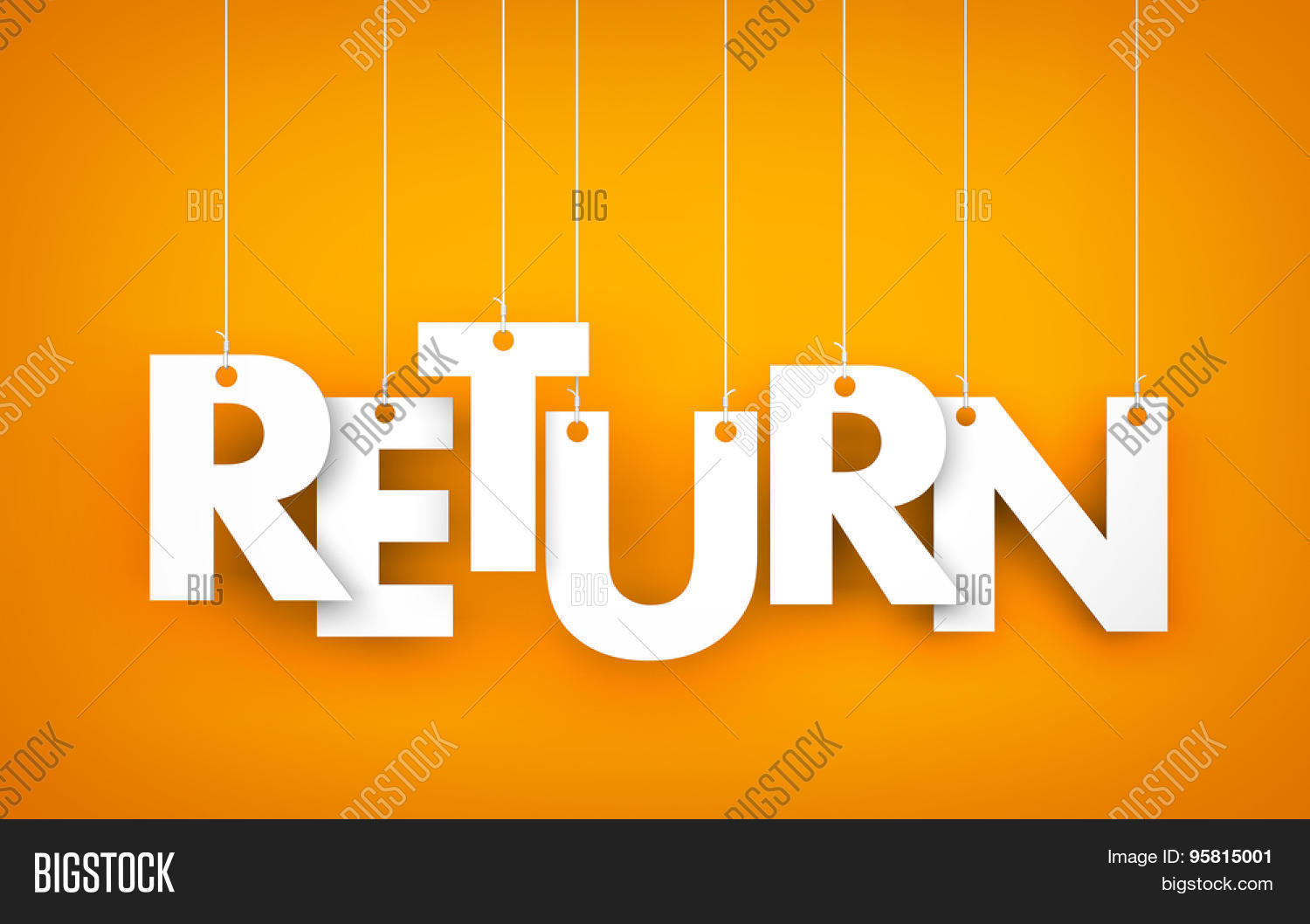 Return - Word Hanging Image & Photo (Free Trial) | Bigstock