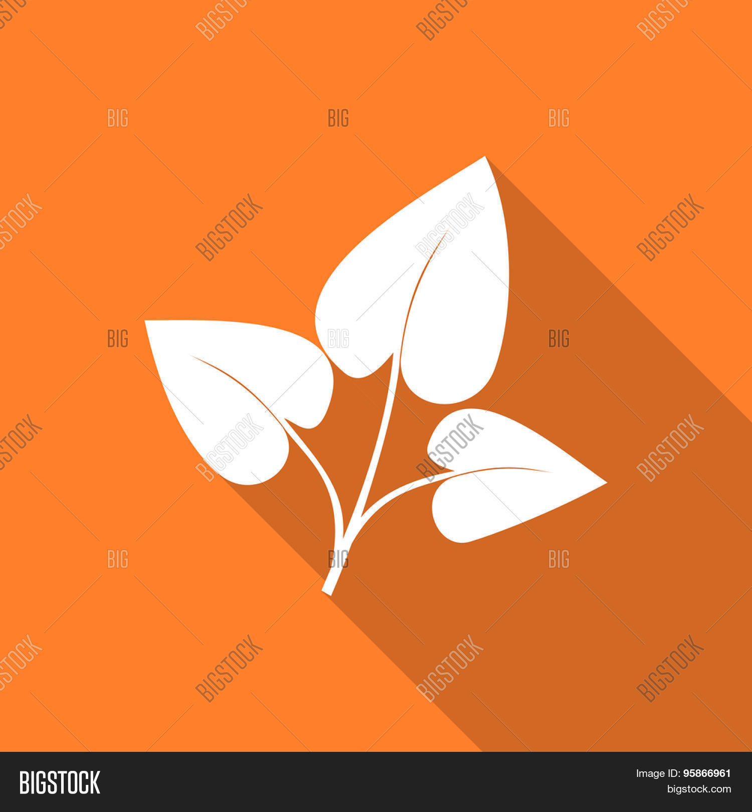 Leaf Flat Design Image & Photo (Free Trial) | Bigstock