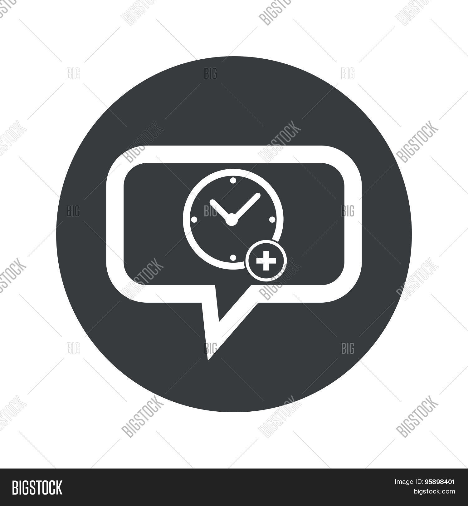 Round Add Time Dialog Vector & Photo (Free Trial) | Bigstock