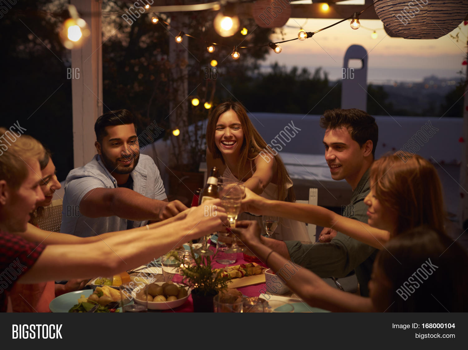 Friends Make Toast Image & Photo (Free Trial) | Bigstock