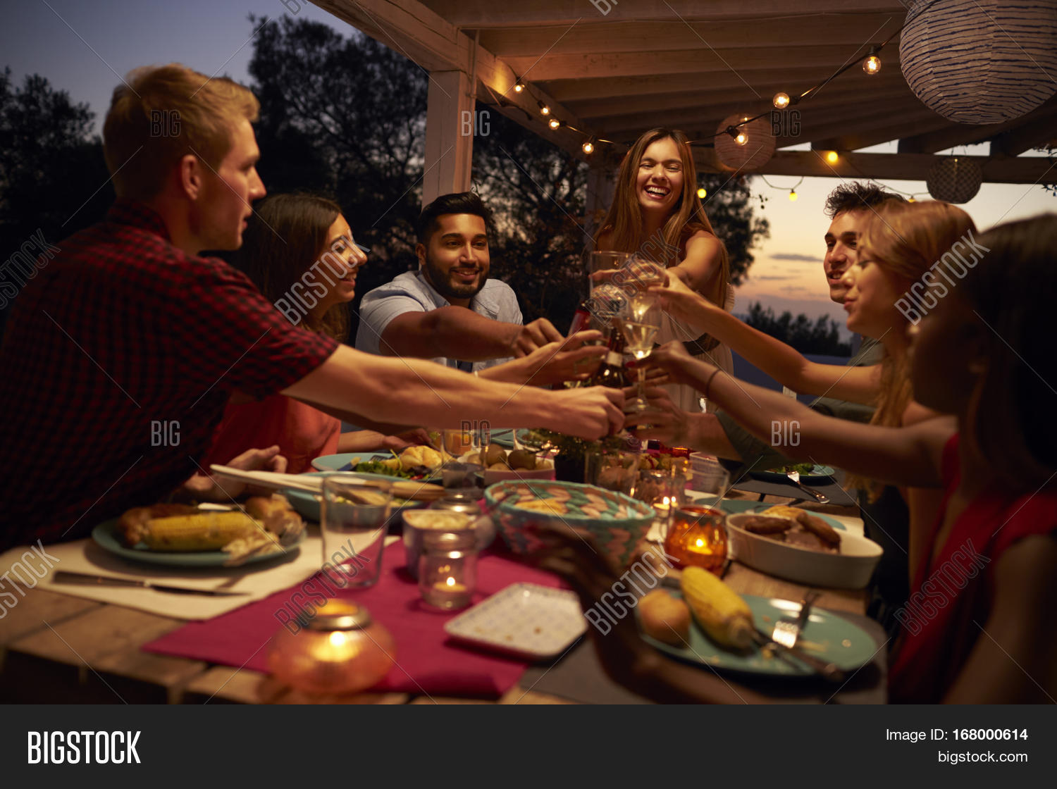 Friends Make Toast Image & Photo (Free Trial) | Bigstock