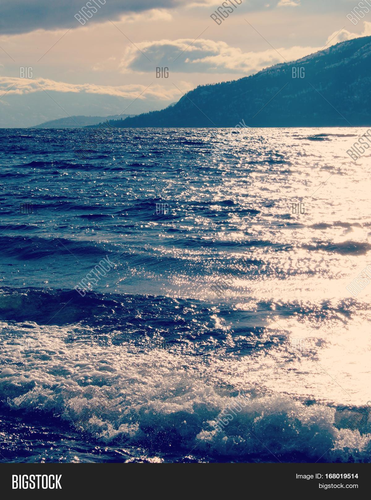 Waves Sunshine On Lake Image & Photo (Free Trial) | Bigstock
