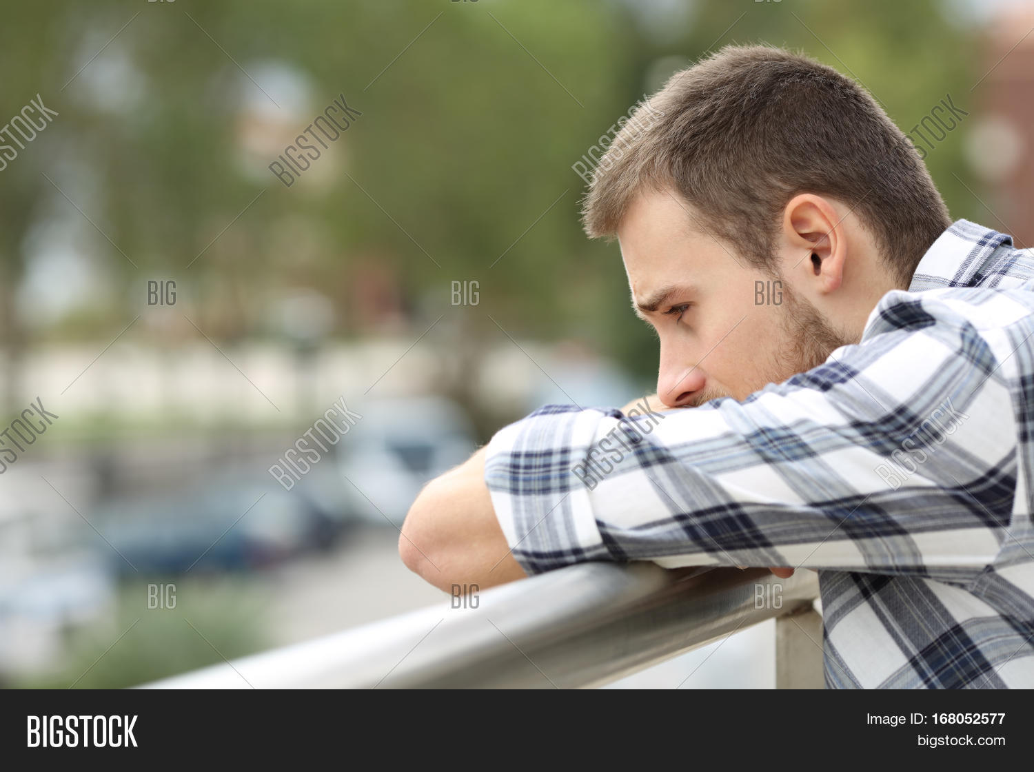 Side View Portrait Sad Image & Photo (Free Trial) | Bigstock