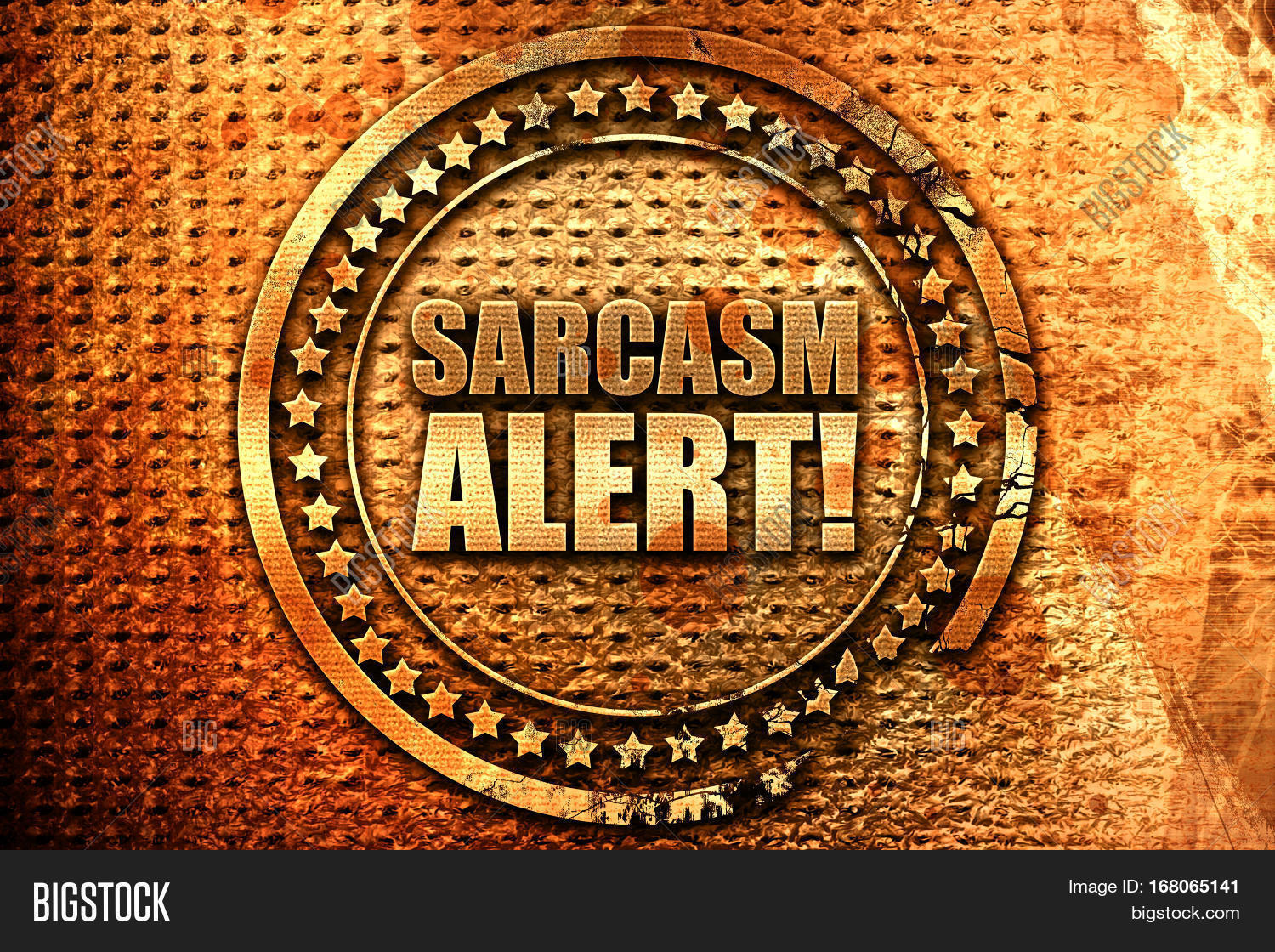 Sarcasm Alert, 3D Image & Photo (Free Trial) | Bigstock