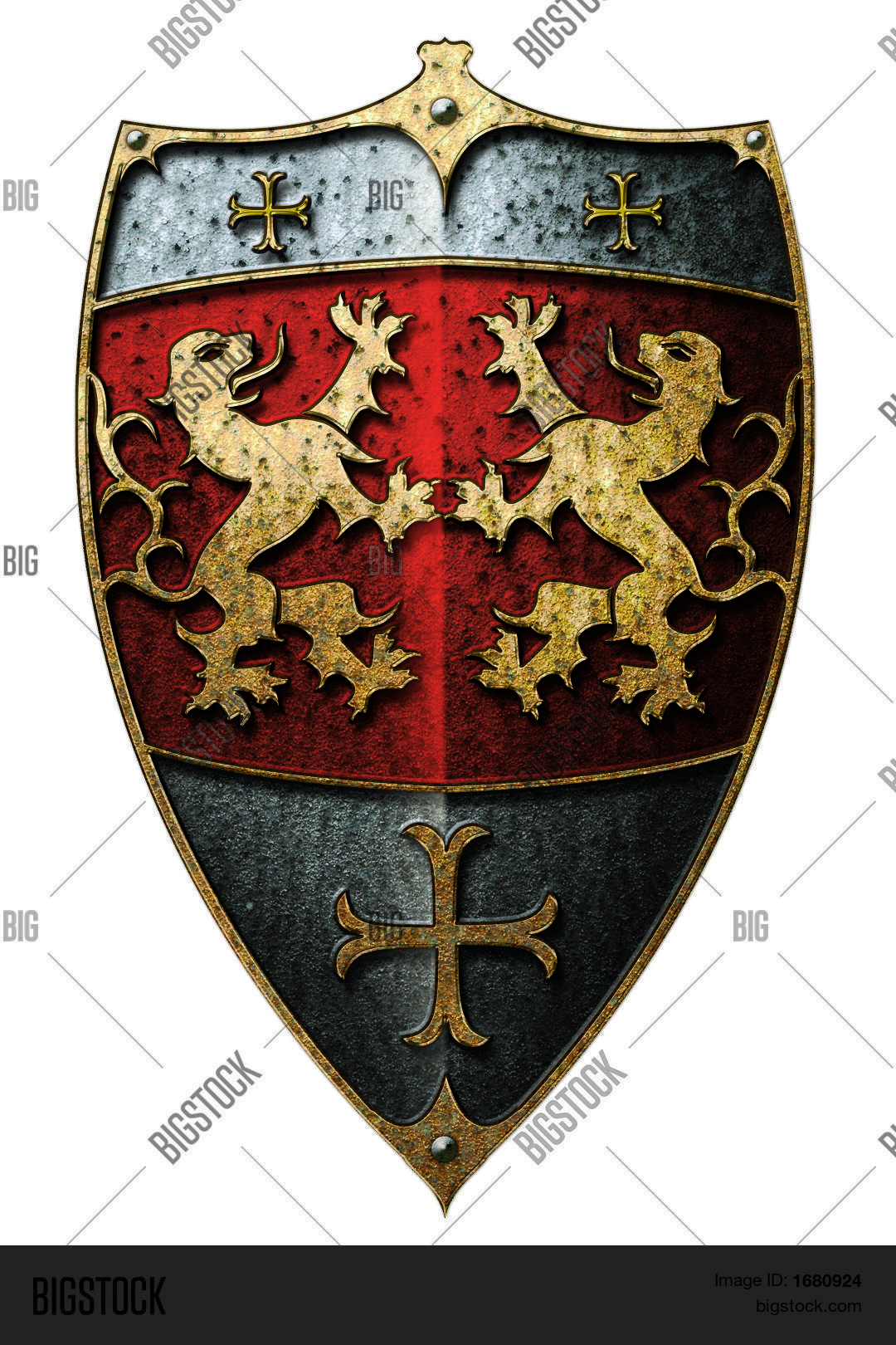 Shield_Lionheart_Metal Image & Photo (Free Trial) | Bigstock
