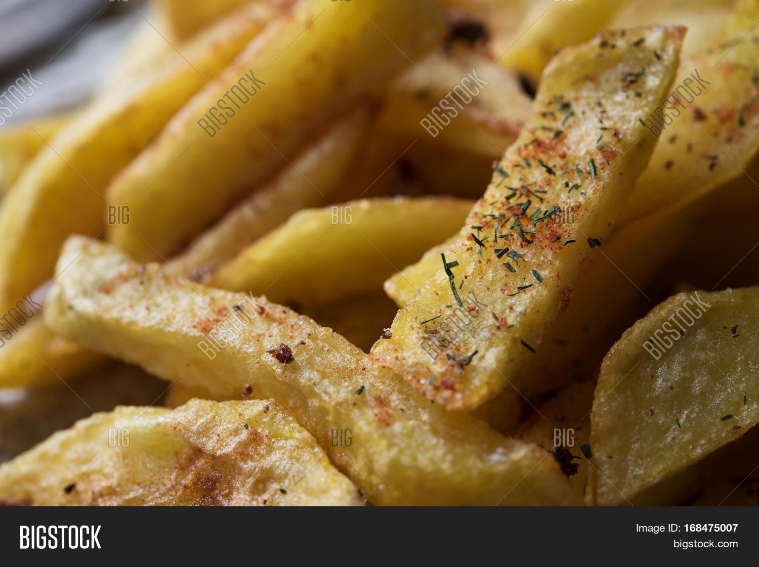 French Fries On Dark Image & Photo (Free Trial) | Bigstock