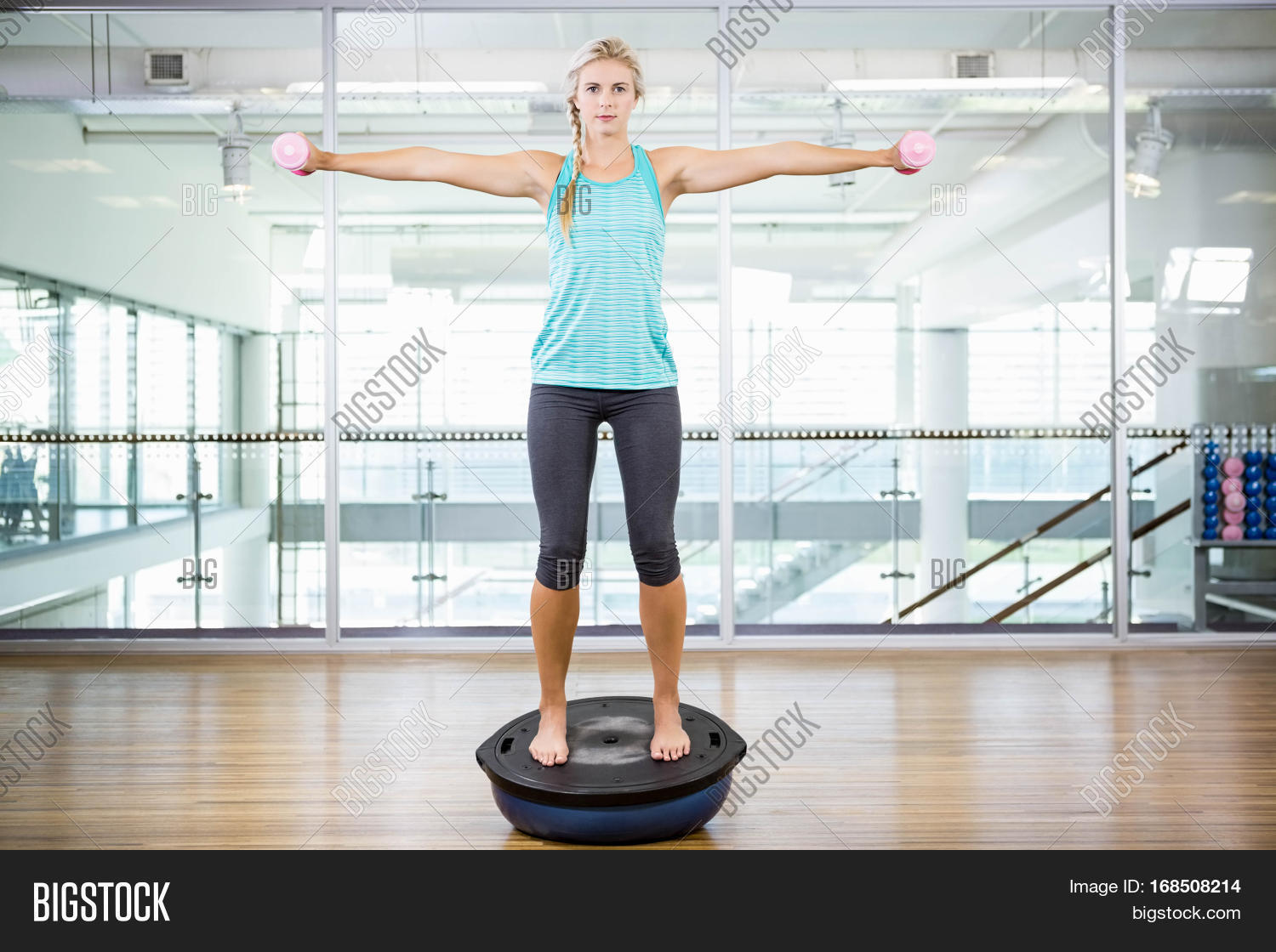 Fit Blonde Standing On Image & Photo (Free Trial) | Bigstock