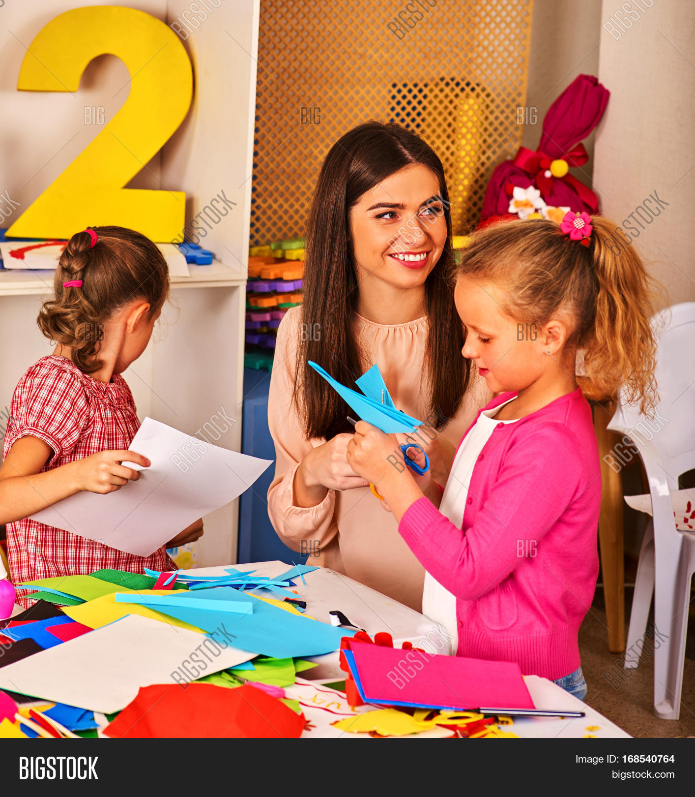 Child Cutting Paper Image & Photo (Free Trial) | Bigstock