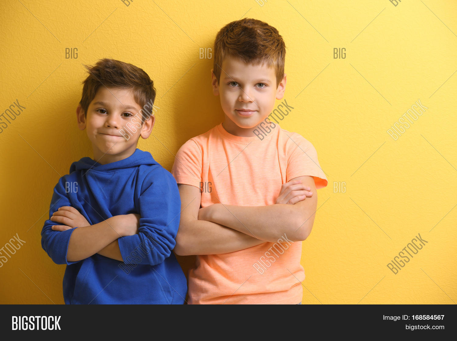 Cute Little Brothers Image & Photo (Free Trial) | Bigstock