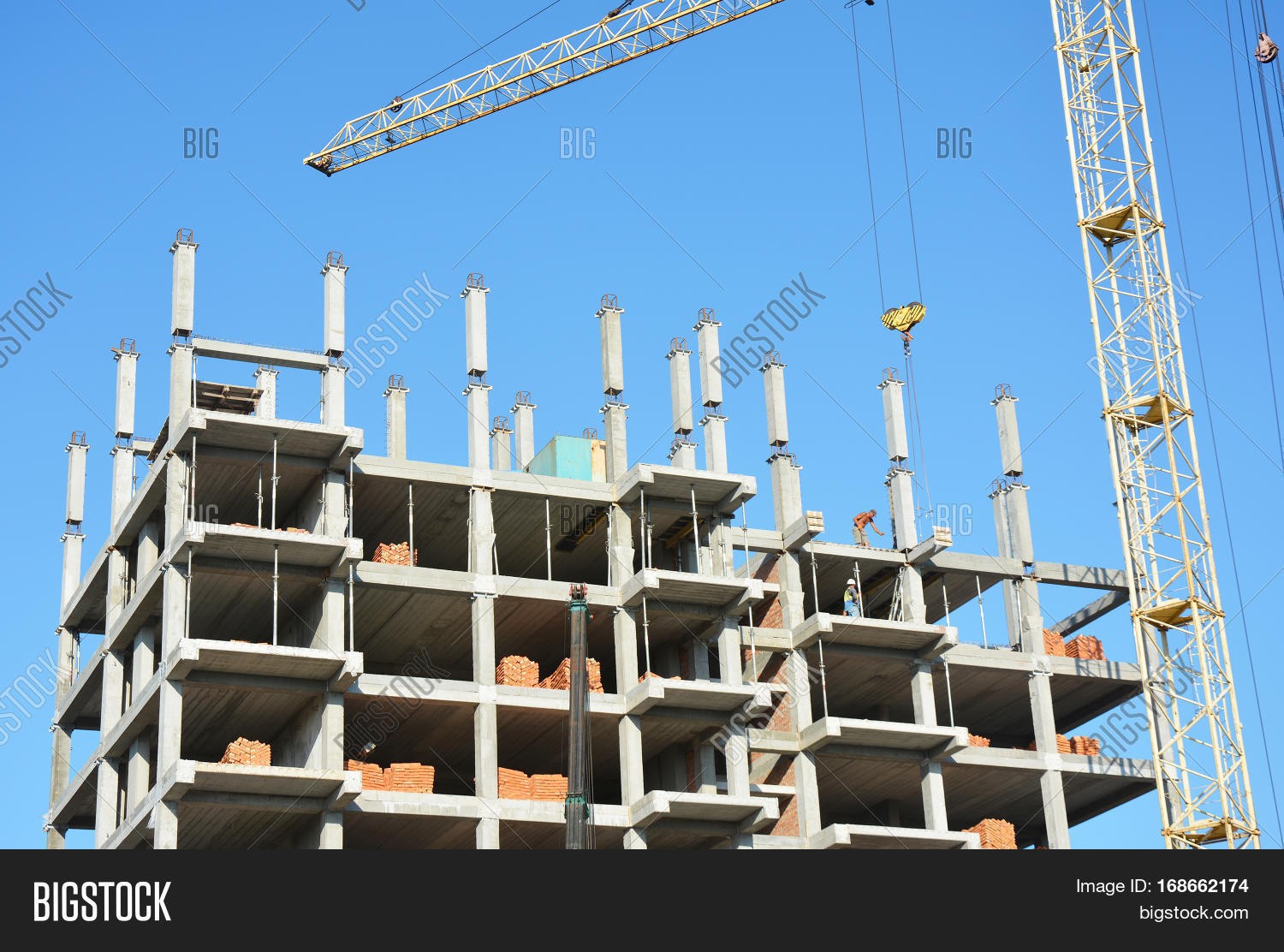 Building Cranes On Image & Photo (Free Trial) | Bigstock