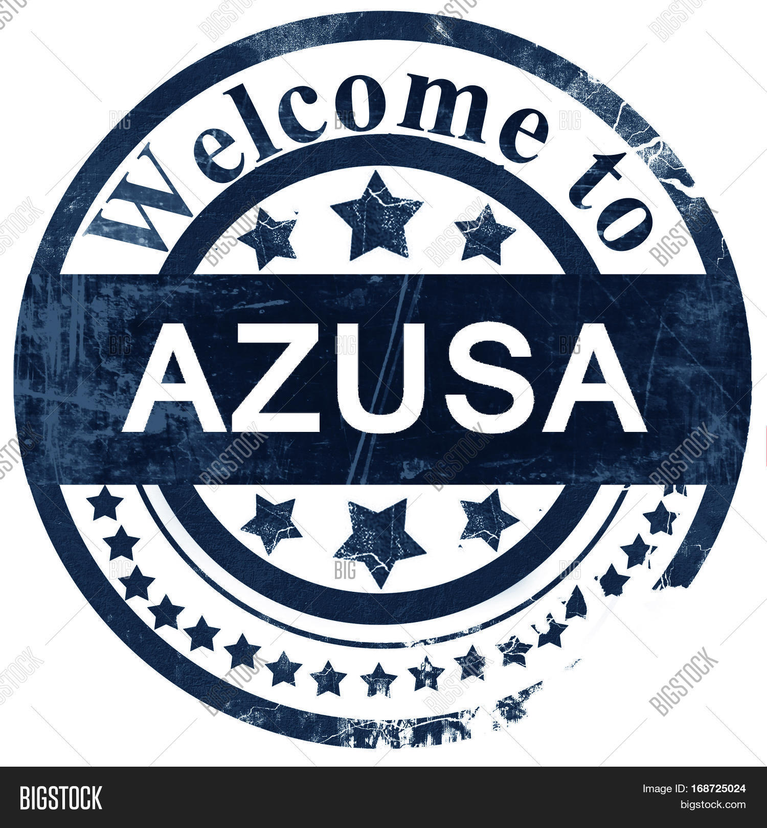 Azusa Stamp On White Image & Photo (Free Trial) | Bigstock