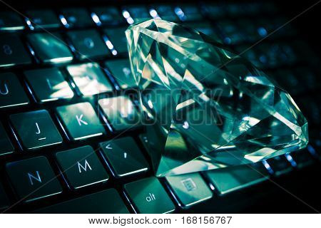 Diamond On Computer Image & Photo (Free Trial) | Bigstock