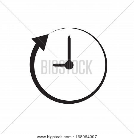 Clock Arrow On White Vector & Photo (Free Trial) | Bigstock