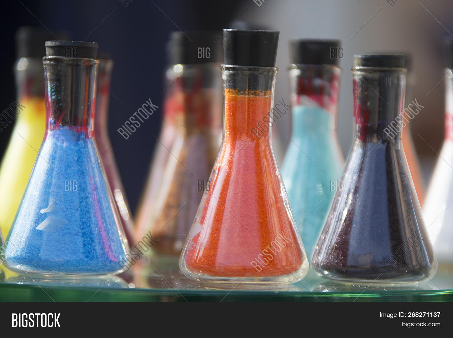 Glass Flasks Colored Image & Photo (Free Trial) | Bigstock