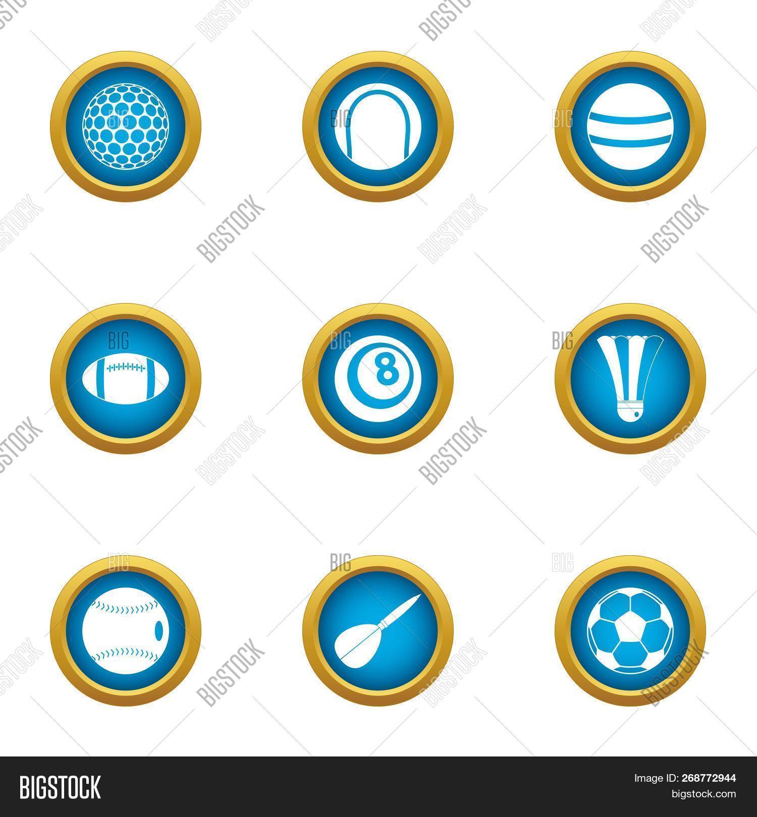 Dribble Icons Set. Image & Photo (Free Trial) | Bigstock