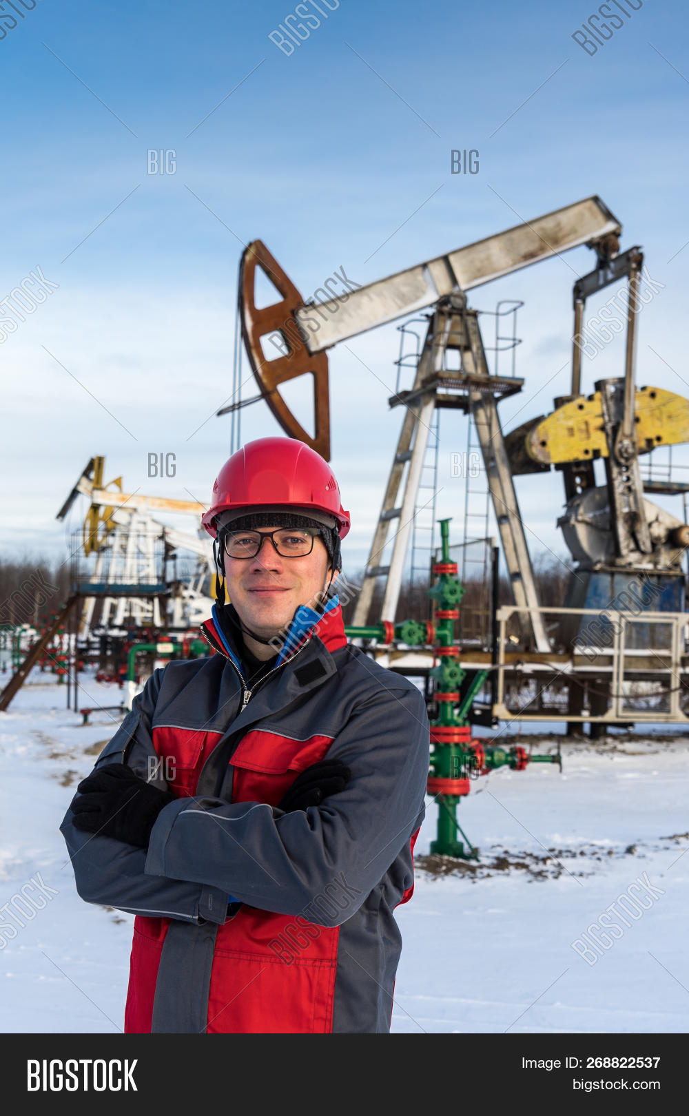 Man Worker Oilfield. Image & Photo (Free Trial) | Bigstock