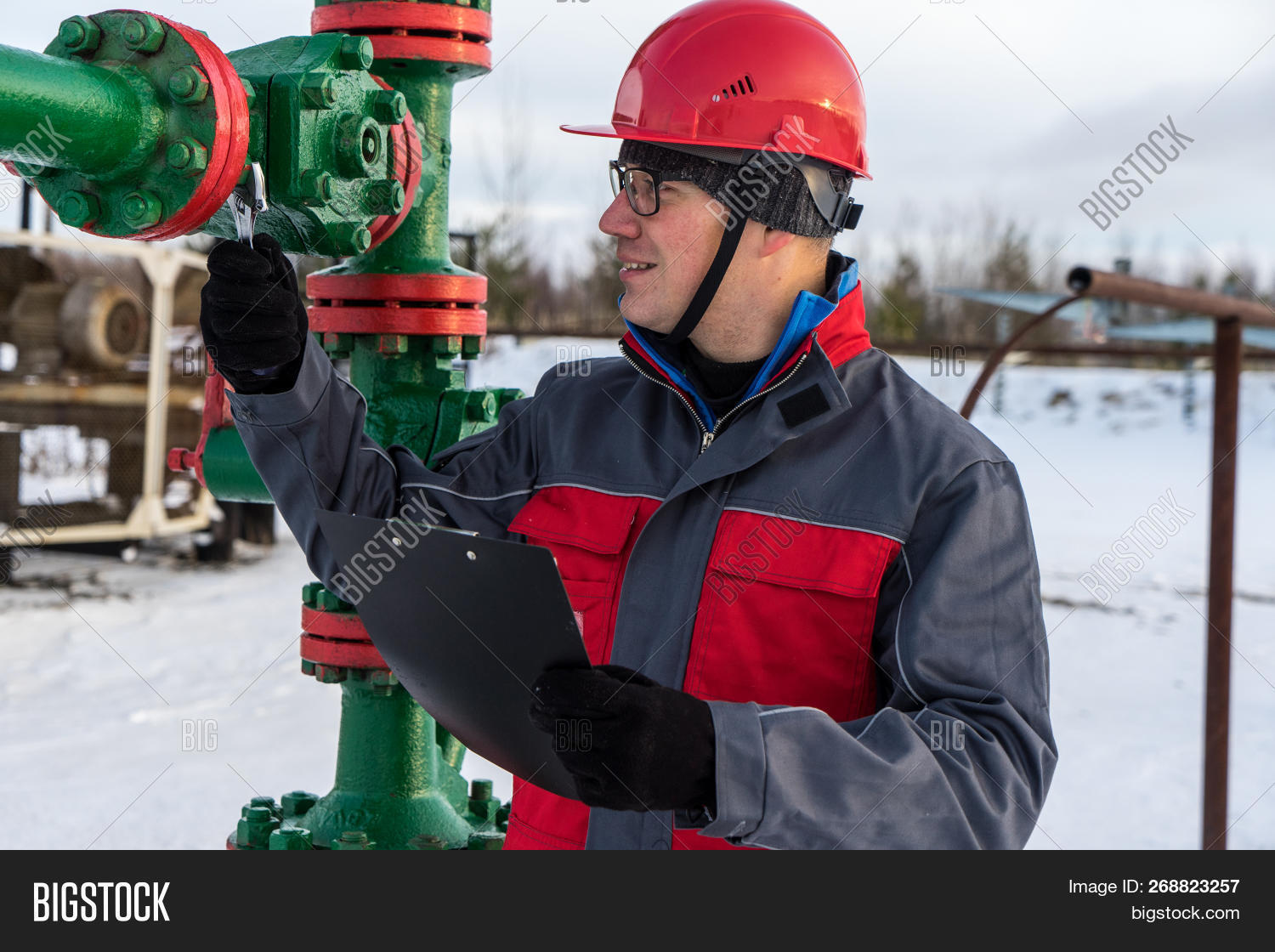 Man Worker Oilfield. Image & Photo (Free Trial) | Bigstock