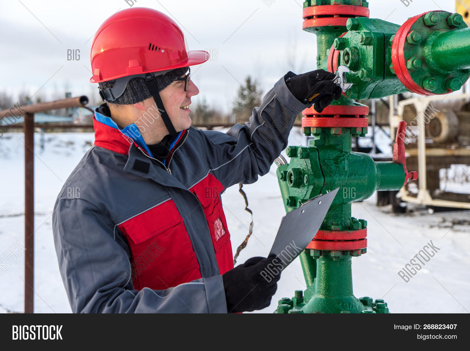 Man Worker Oilfield. Image & Photo (Free Trial) | Bigstock