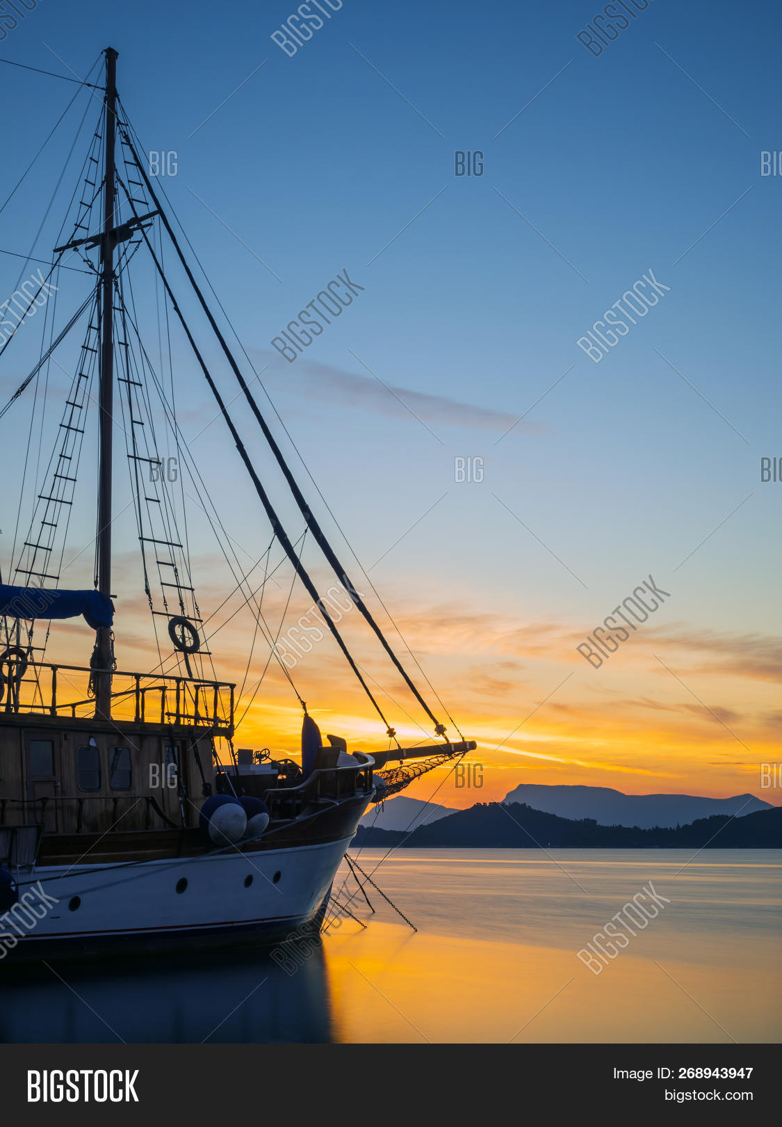 Sailboat Sunrise On Image & Photo (Free Trial) | Bigstock