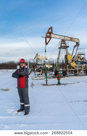 Man Worker Oilfield. Image & Photo (Free Trial) | Bigstock
