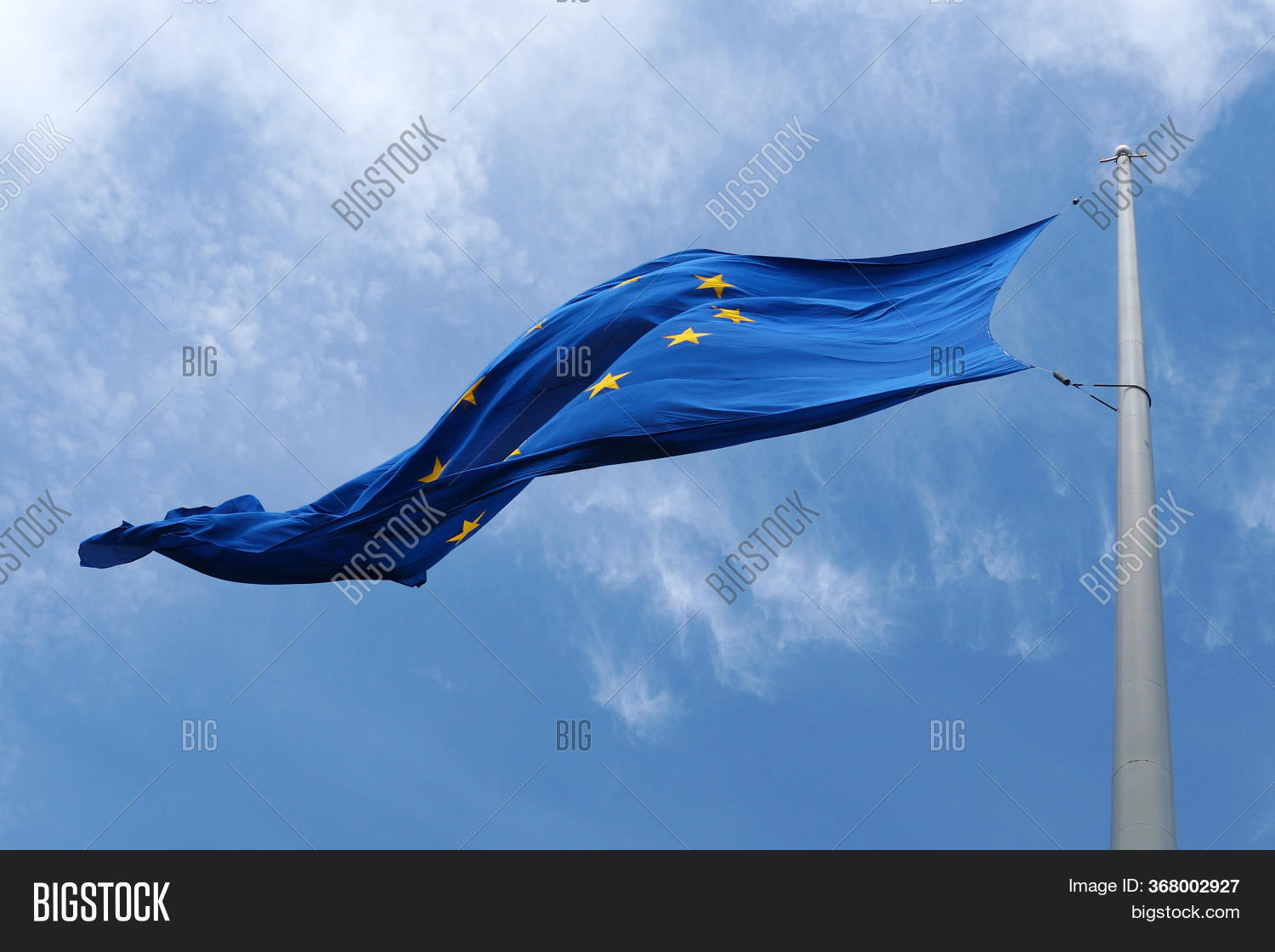 Eu Flag Waving Wind Image & Photo (Free Trial) | Bigstock