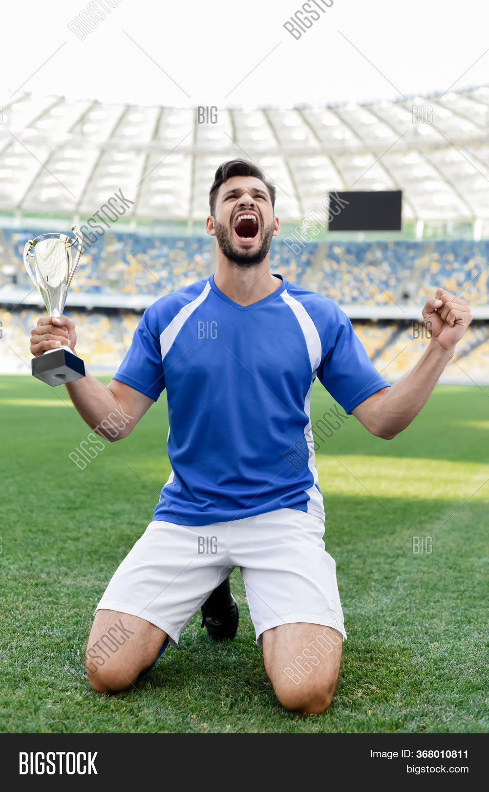 Soccer Player Blue Image & Photo (Free Trial) | Bigstock