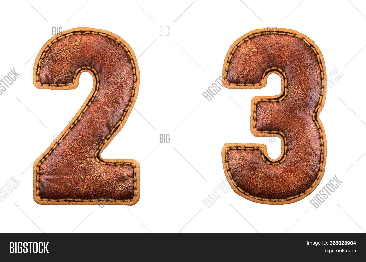 Set Numbers 2, 3 Made Image & Photo (Free Trial) | Bigstock