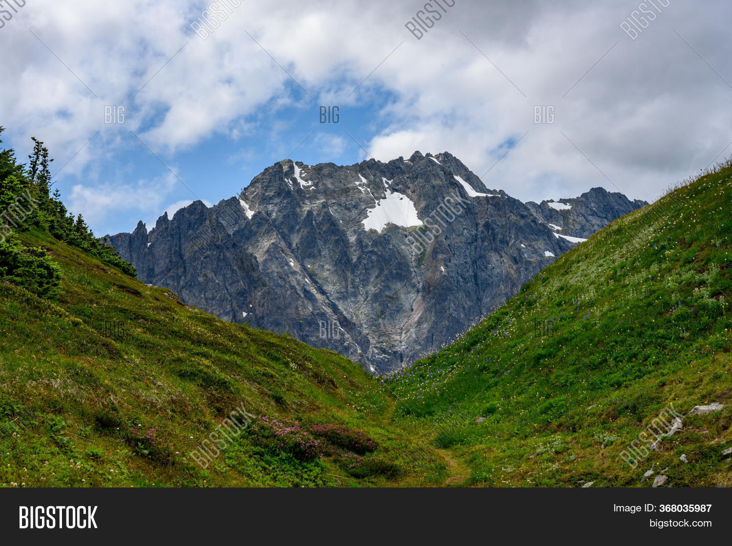 Hills Slope Form V Image & Photo (Free Trial) | Bigstock