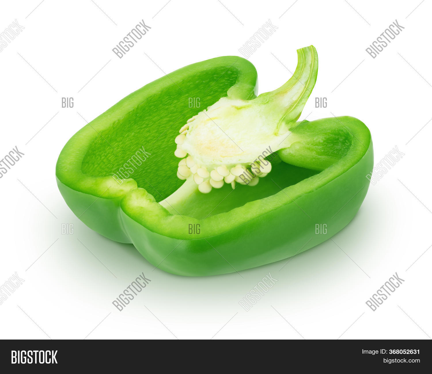 Half Green Bell Pepper Image & Photo (Free Trial) | Bigstock
