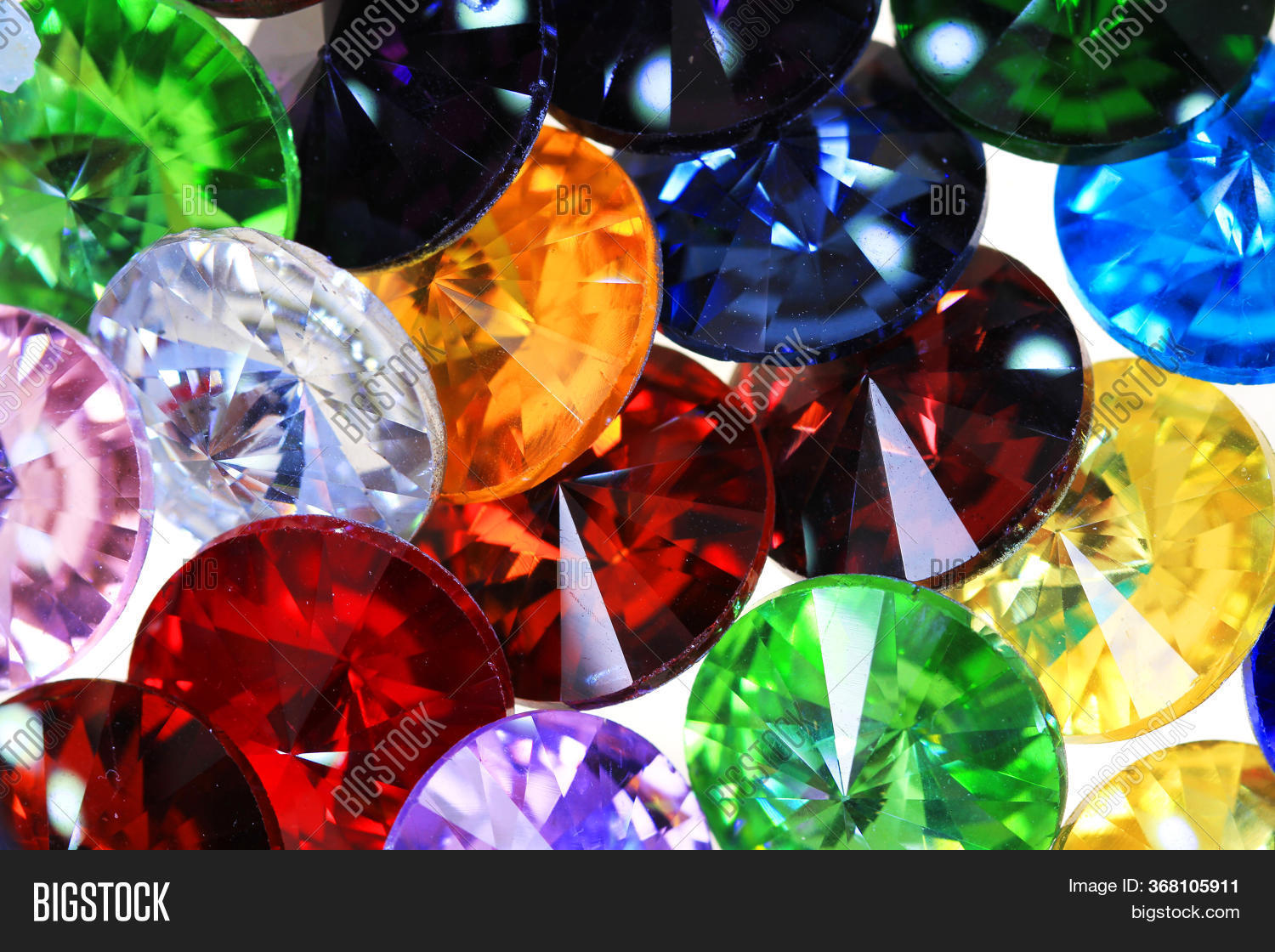 Color Plastic Diamonds Image & Photo (Free Trial) | Bigstock