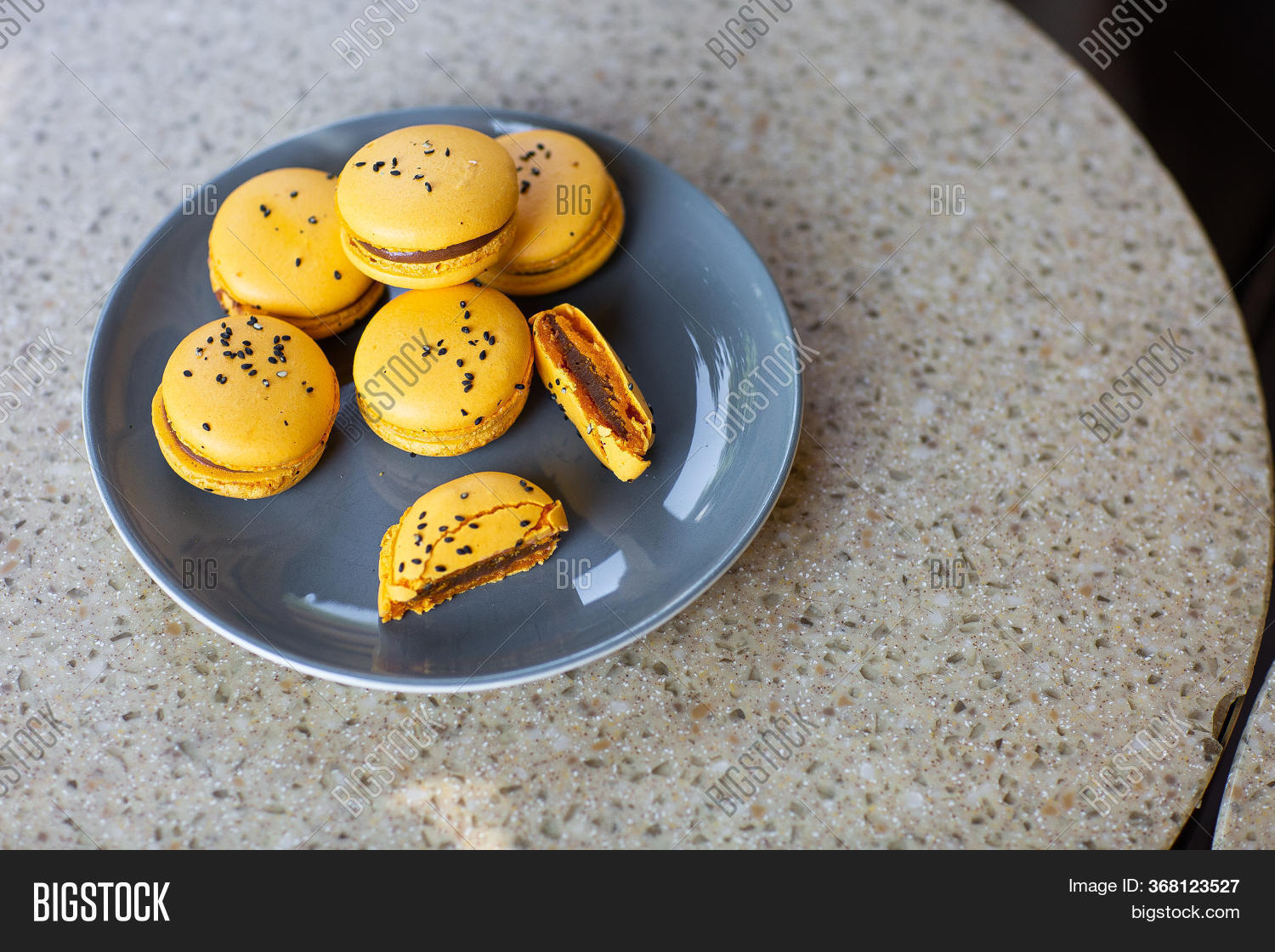 Macaroons On Plate On Image & Photo (Free Trial) | Bigstock