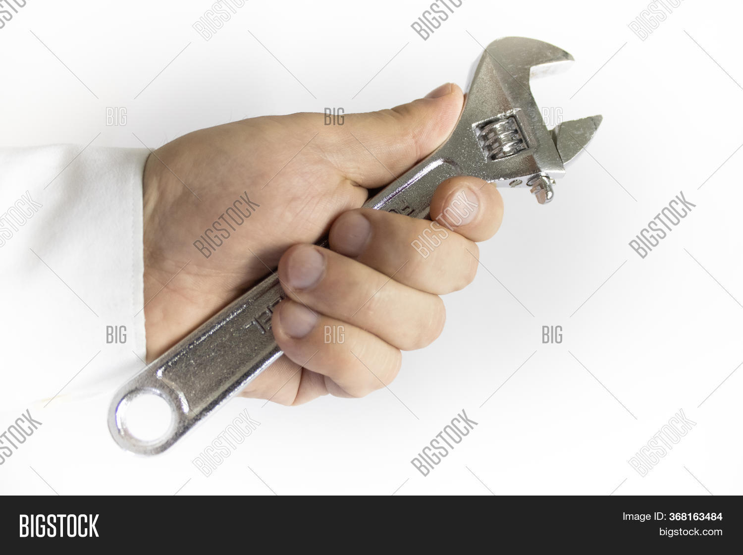Adjustable Wrench Hand Image & Photo (Free Trial) | Bigstock