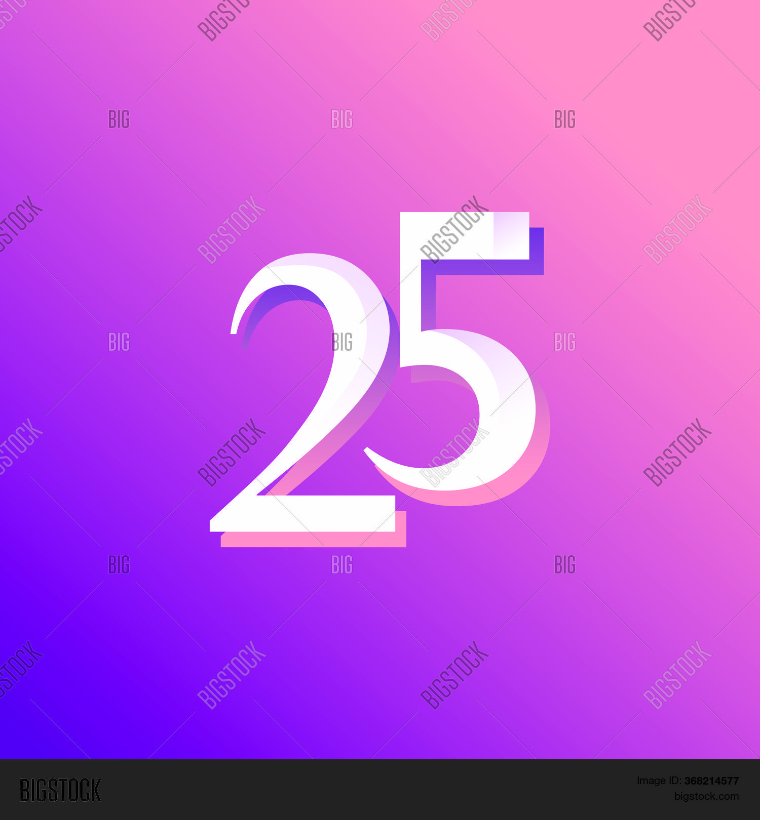 25 Years Anniversary Vector & Photo (Free Trial) | Bigstock