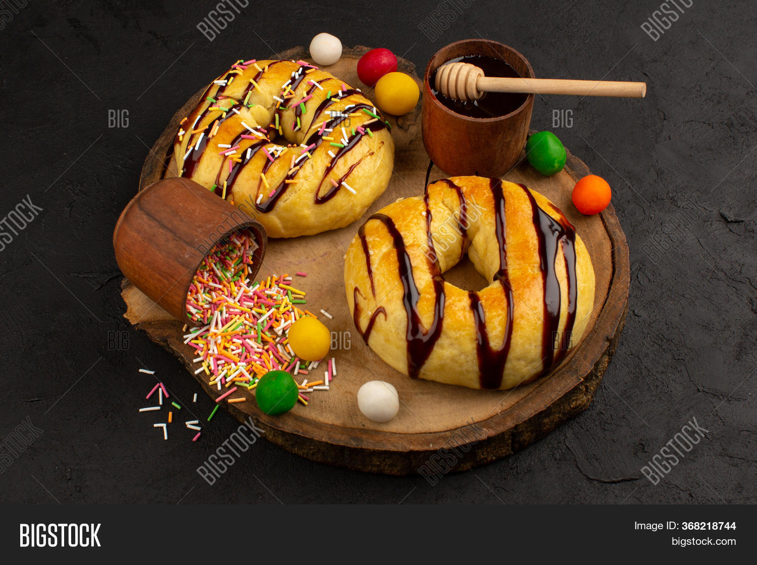 Front View Donuts Image & Photo (Free Trial) | Bigstock