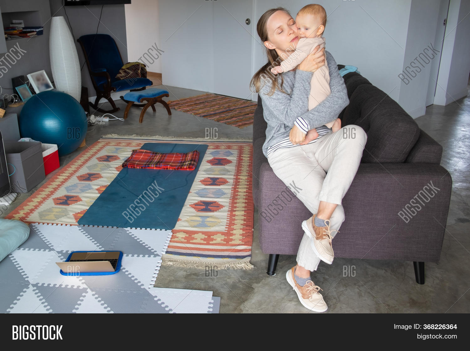 Peaceful Young Mom Image & Photo (Free Trial) | Bigstock