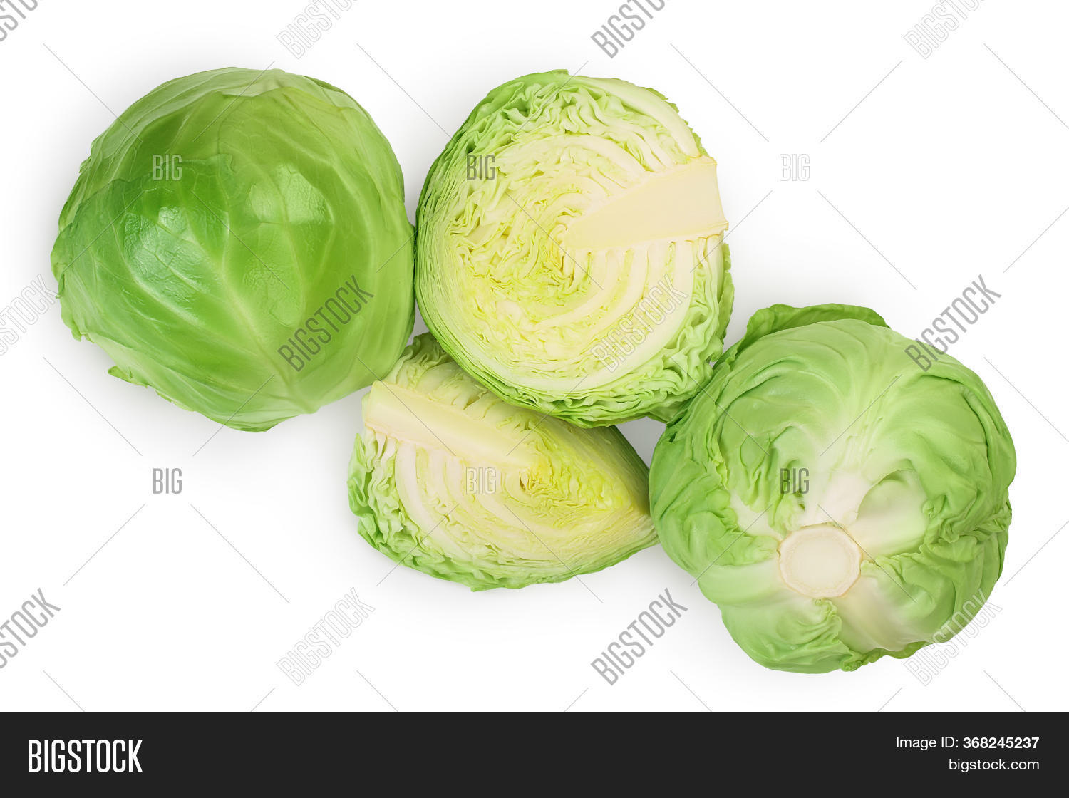 Green Cabbage Half Image & Photo (Free Trial) | Bigstock