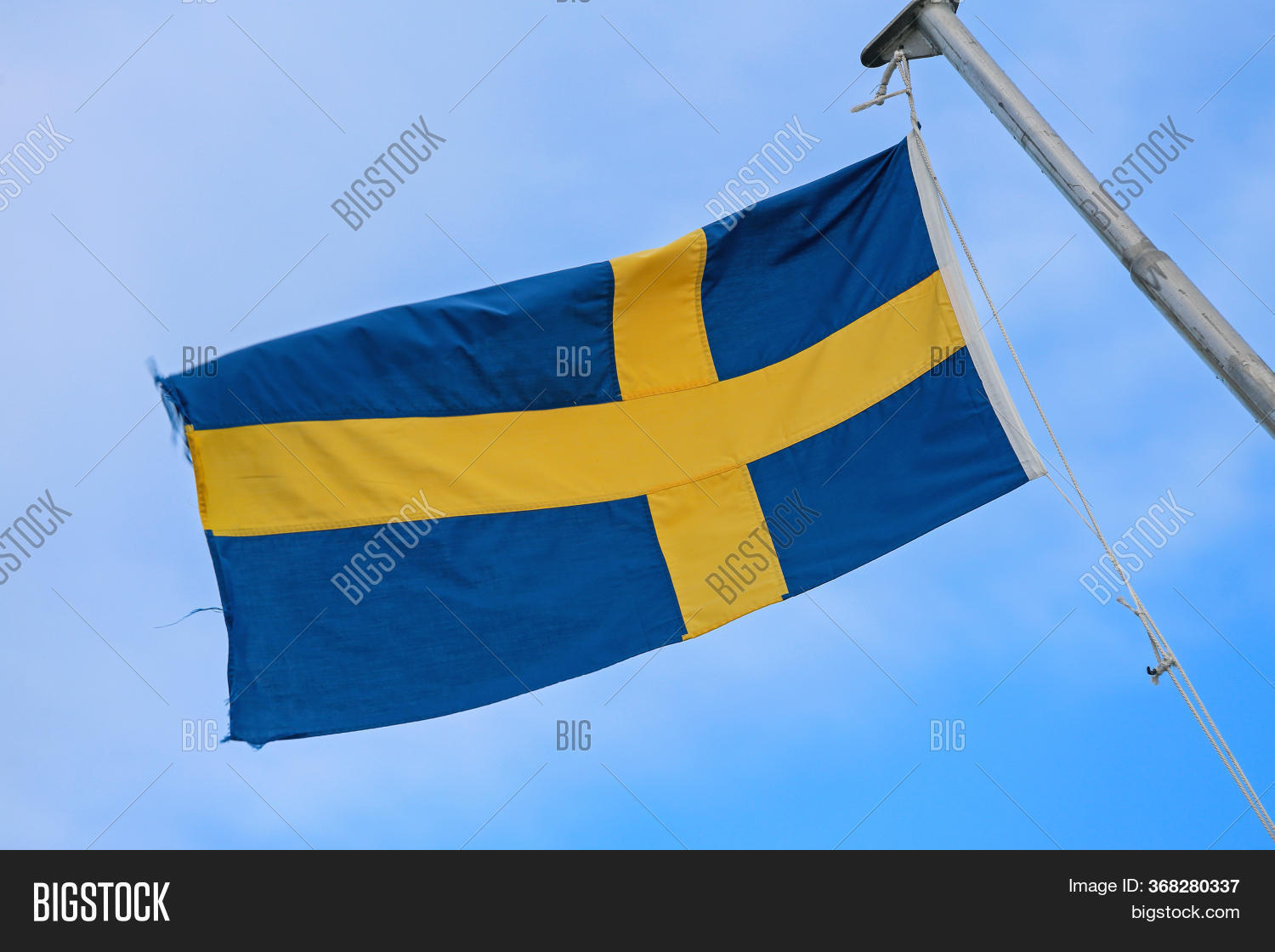Swedish Flag Yellow Image & Photo (Free Trial) | Bigstock