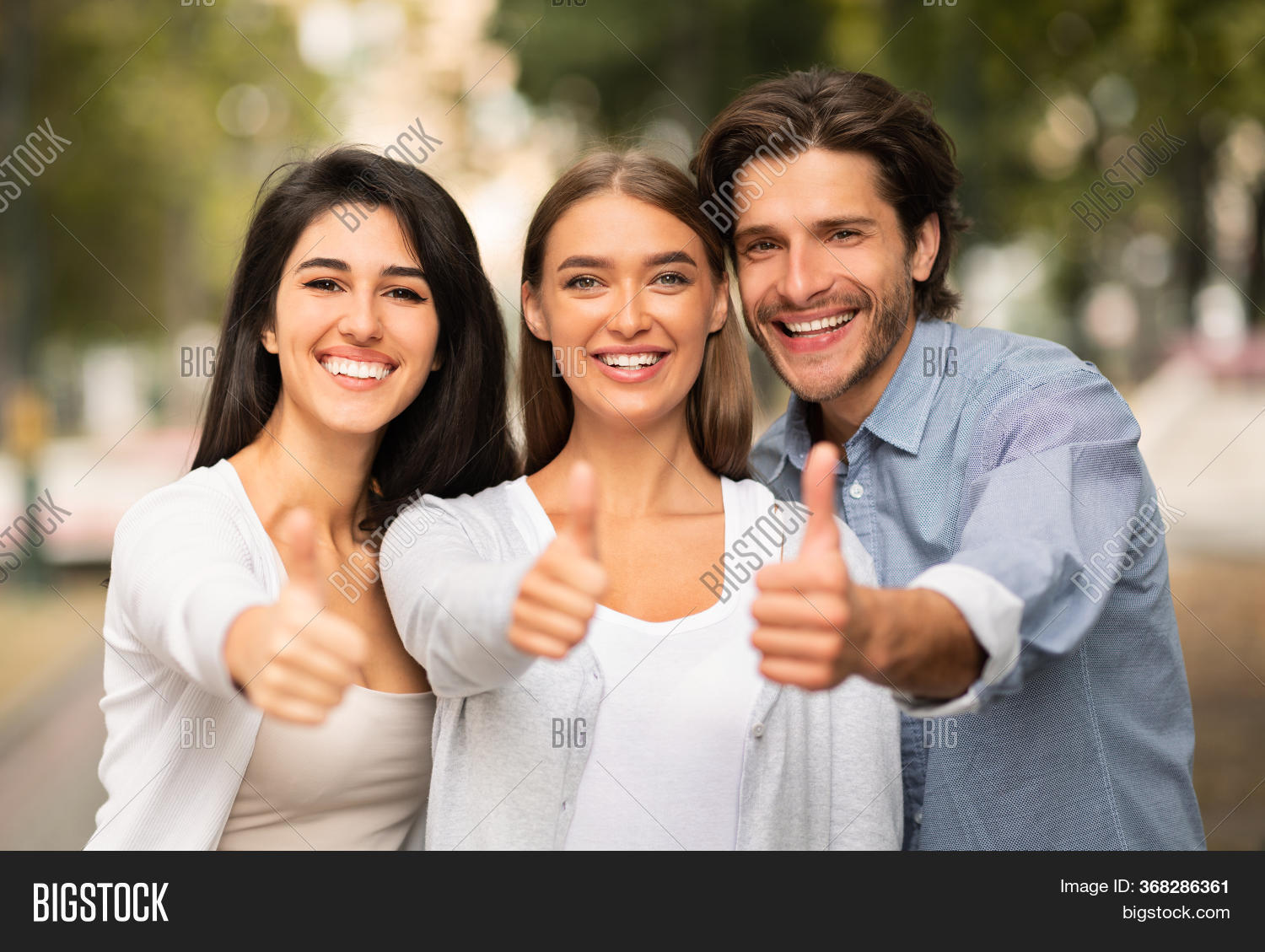 Like. Three Happy Image & Photo (Free Trial) | Bigstock