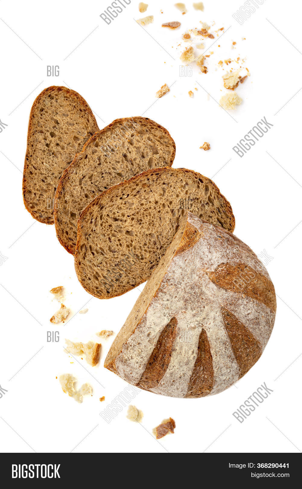 Sliced Bread Isolated Image & Photo (Free Trial) | Bigstock
