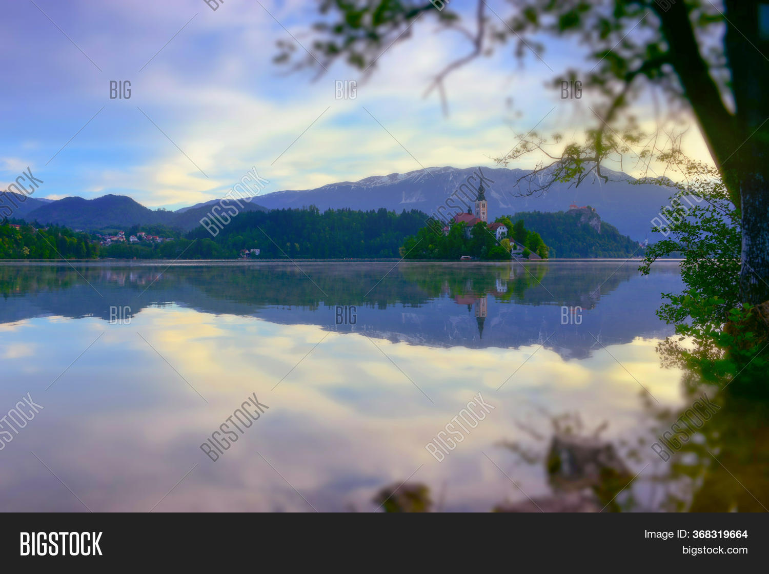 Beautiful Morning Lake Image & Photo (Free Trial) | Bigstock