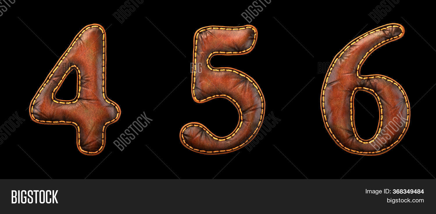 Set Numbers 4, 5, 6 Image & Photo (Free Trial) | Bigstock