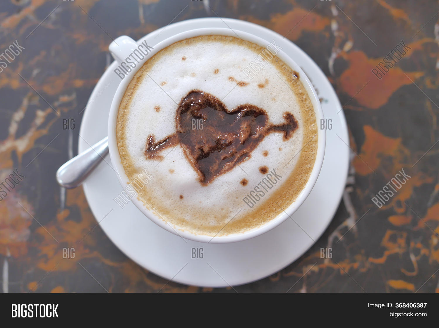 Cup Latte Heart Art Image & Photo (Free Trial) | Bigstock
