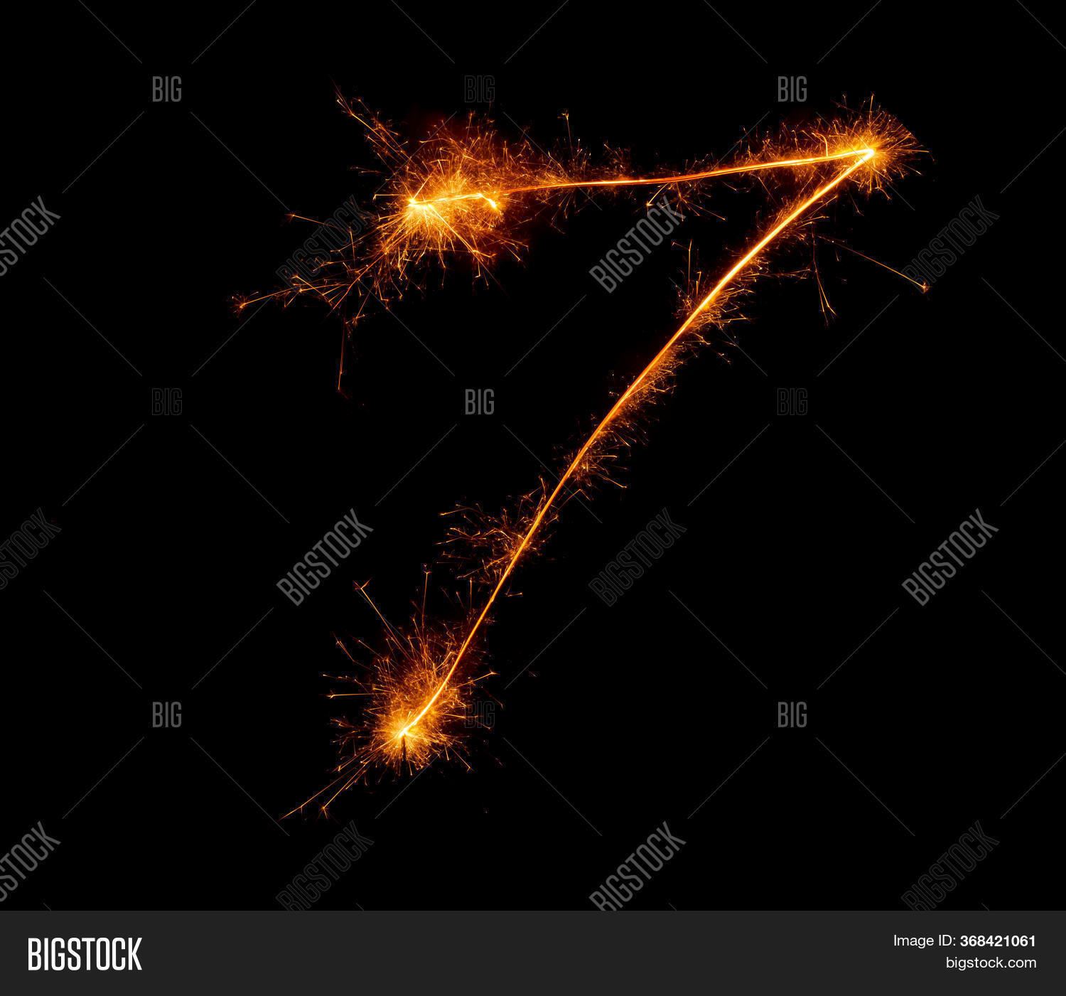 Number Seven Written Image & Photo (Free Trial) | Bigstock