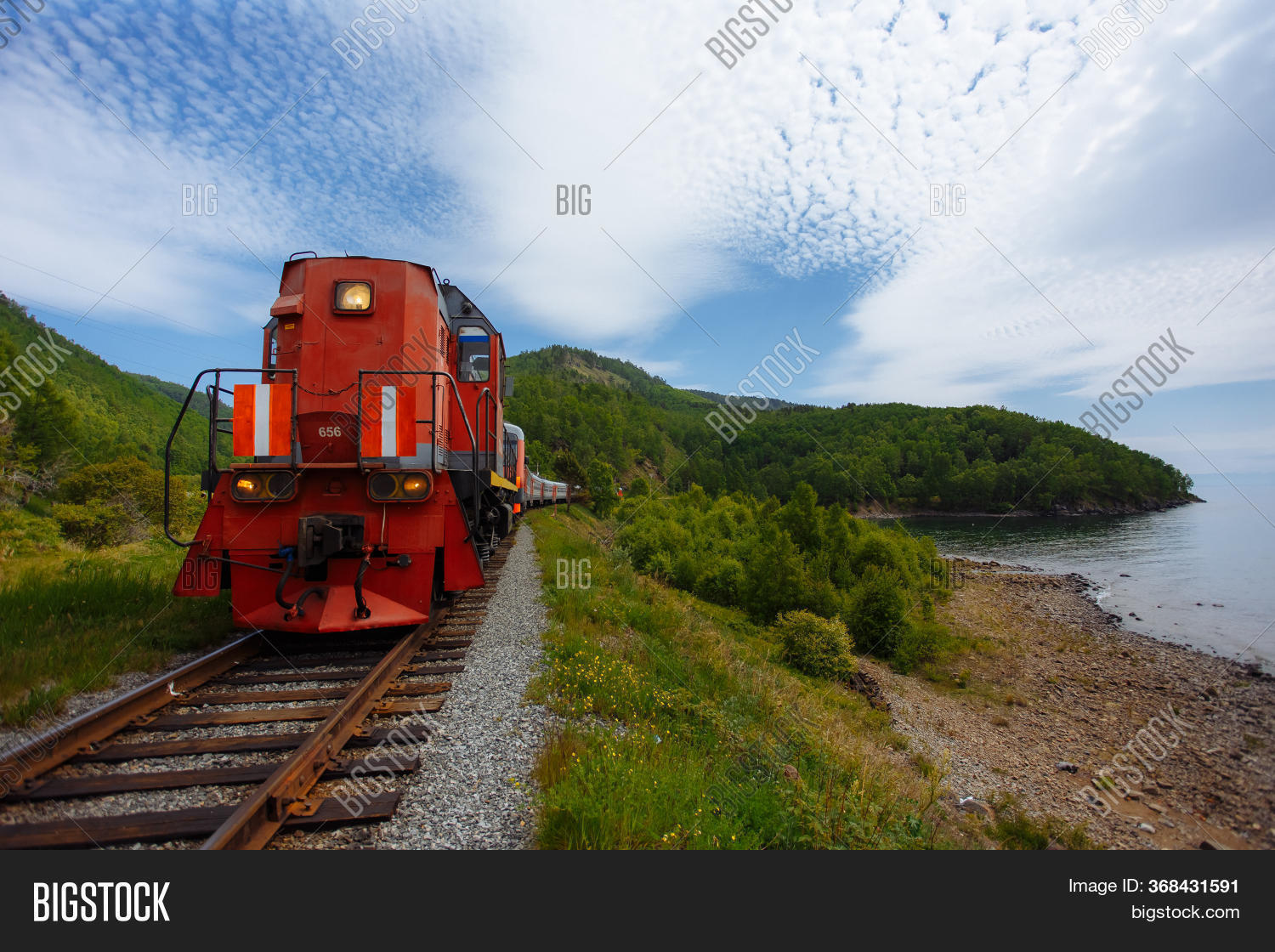 Train On Circum-baikal Image & Photo (Free Trial) | Bigstock