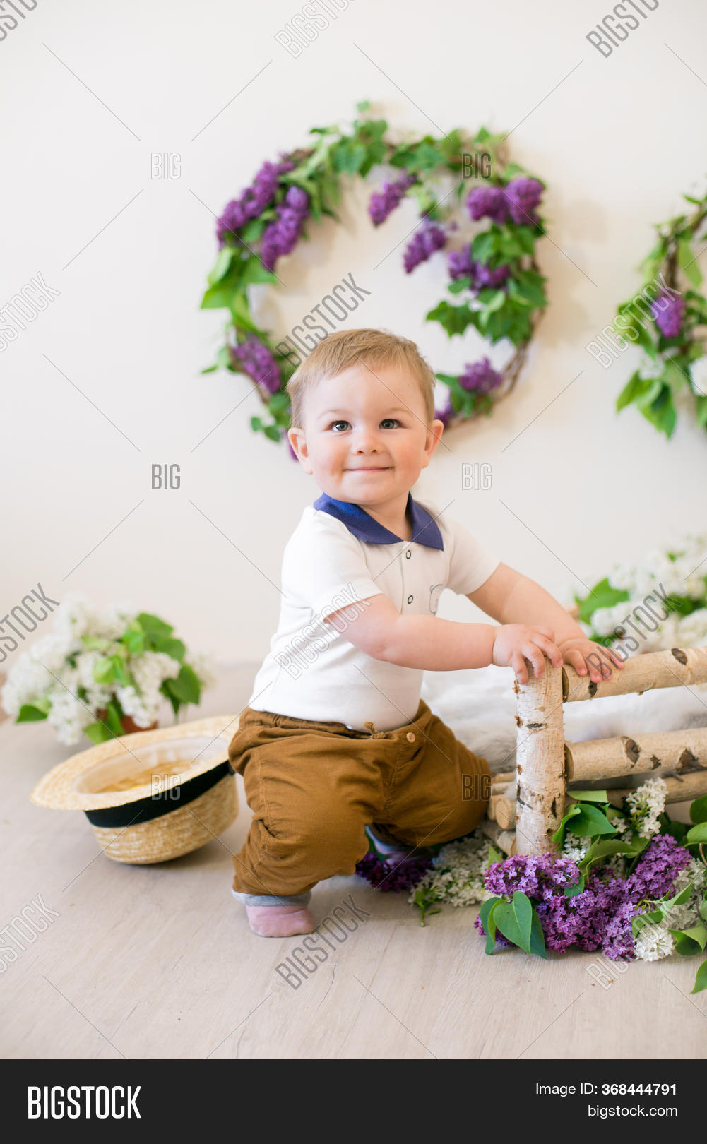 Little Boy Spring Image & Photo (Free Trial) | Bigstock