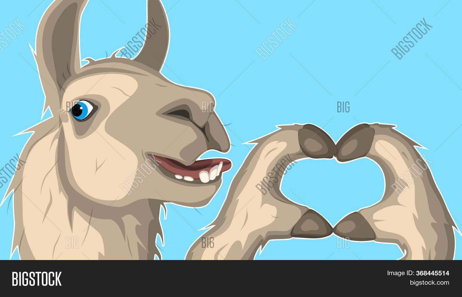 Llama Makes Heart Sign Image & Photo (Free Trial) | Bigstock